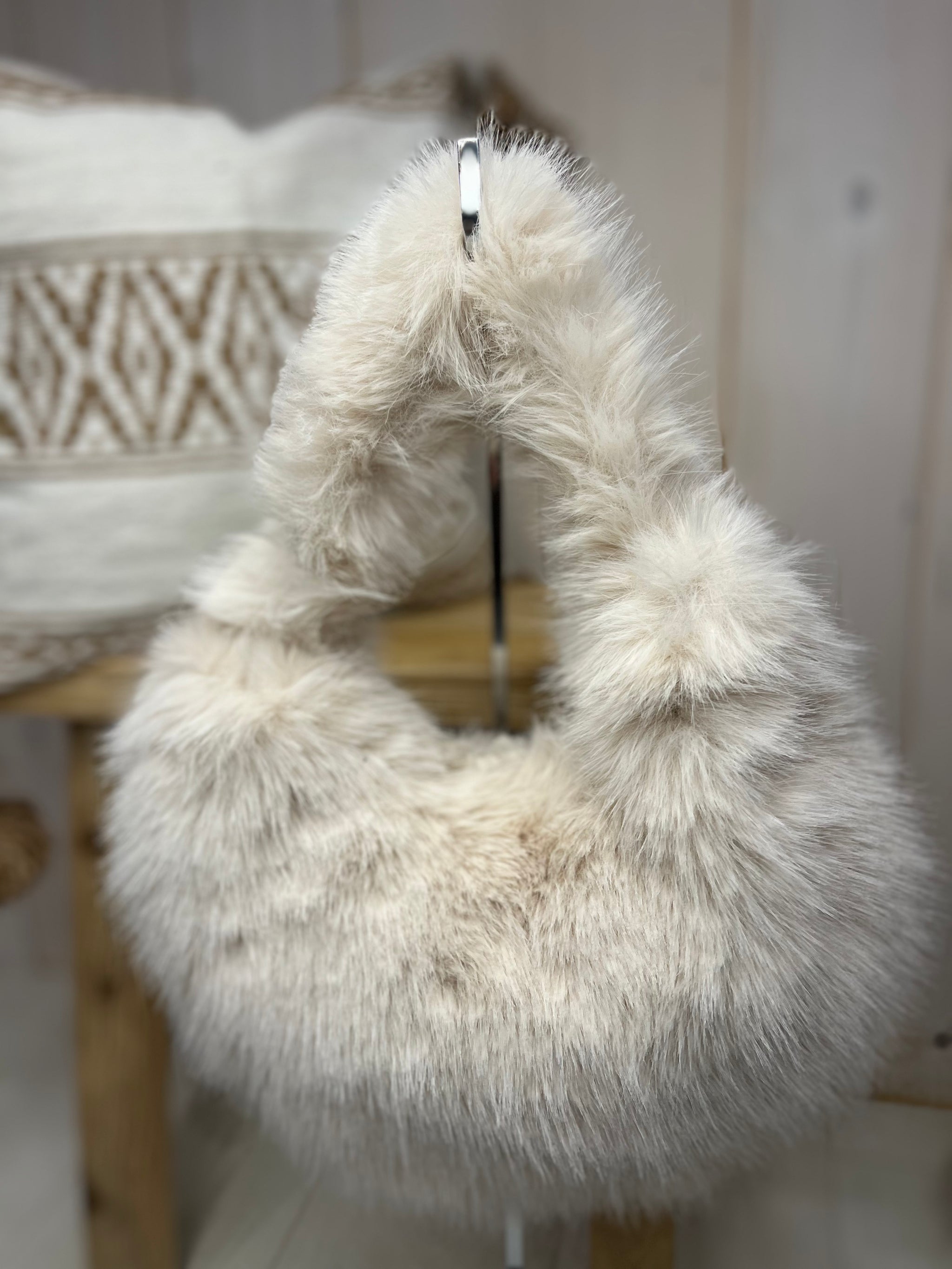 Faux Fur Mini Tote Bag